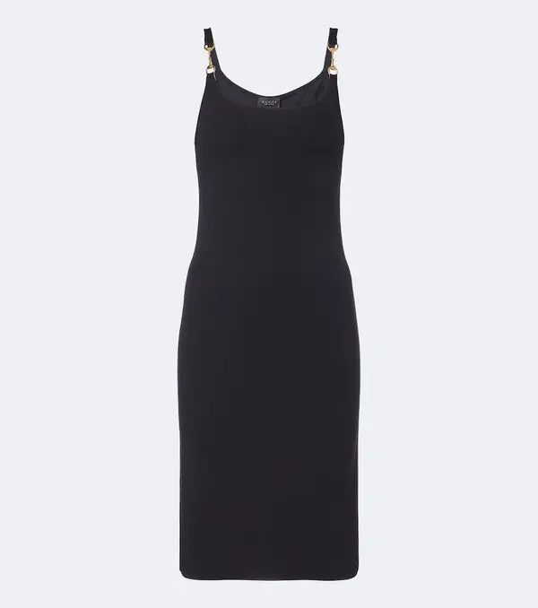 Gucci Horsebit Jersey Midi Dress