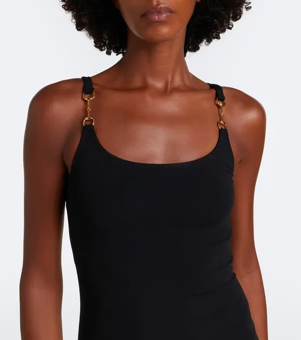 Gucci Horsebit Jersey Midi Dress
