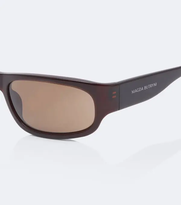 Magda Butrym Rectangular Acetate Sunglasses