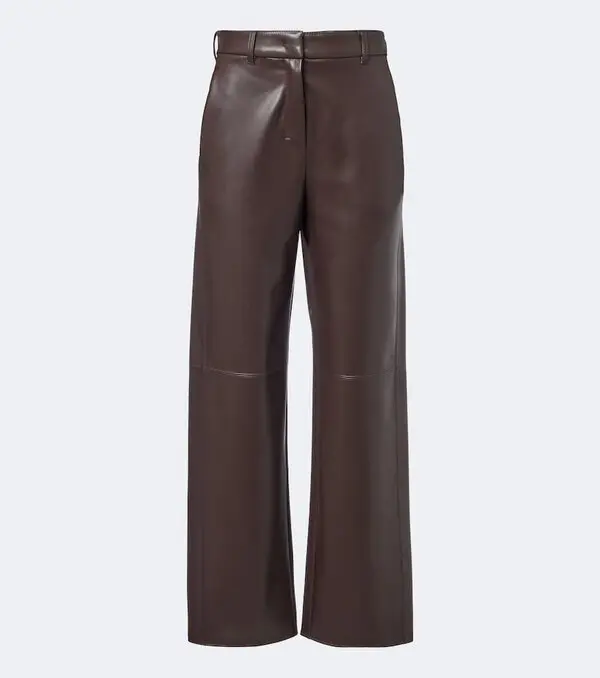 Max Mara Coated Jersey Wide-leg Pants