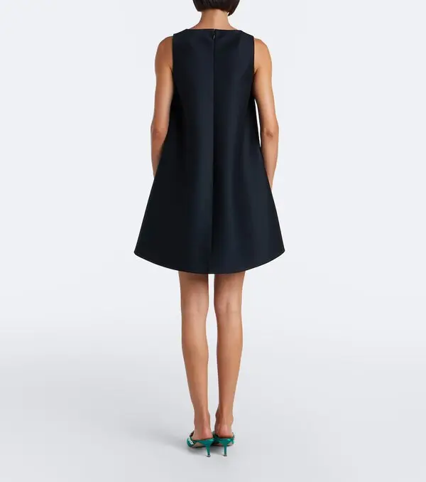 Balenciaga Bb Belted Wool And Silk Minidress