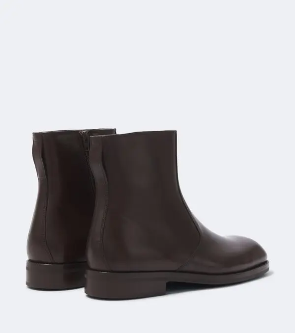 LEMAIRE Leather Ankle Boots