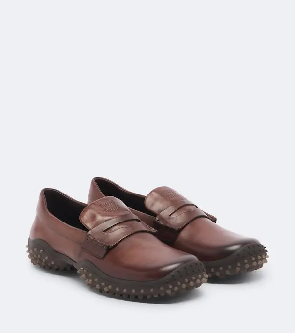 Miu Miu Leather Loafers