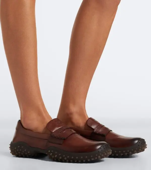 Miu Miu Leather Loafers
