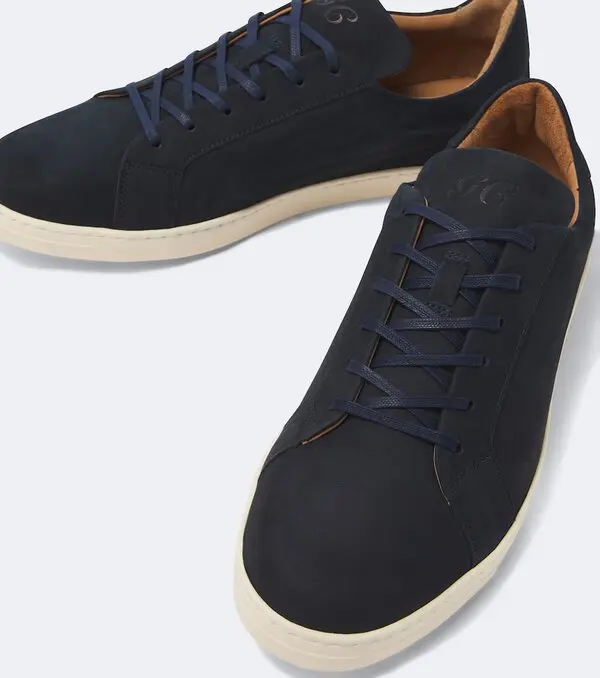George Cleverley Jack Iii Leather Sneakers - Blue