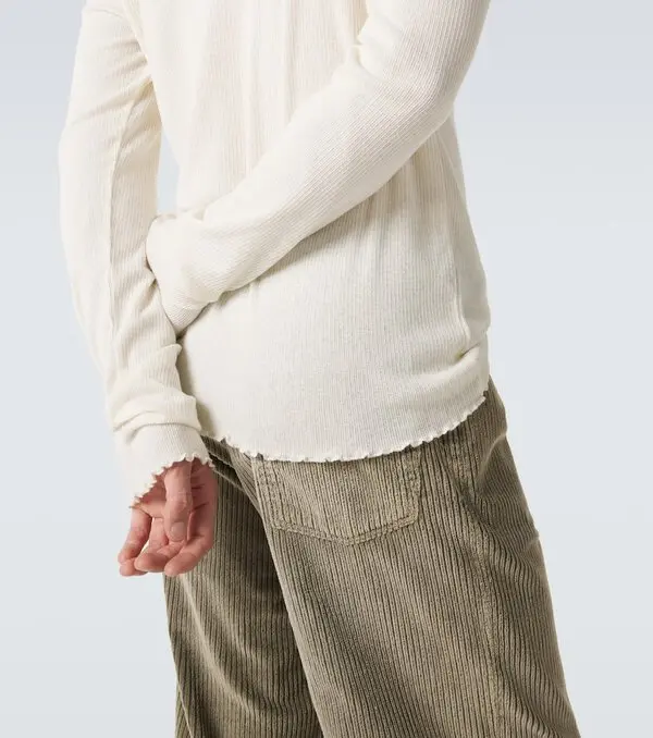 Our Legacy Elongated Ribbed-knit Top