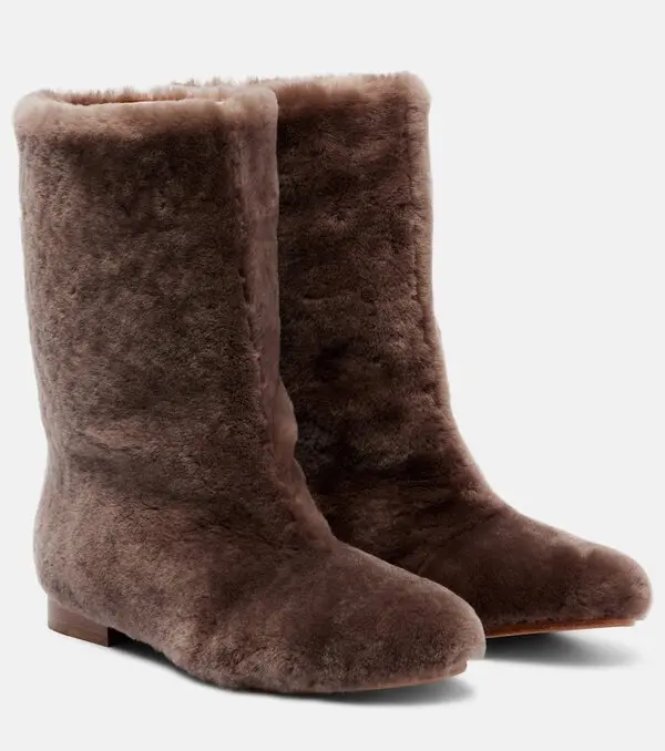 Gabriela Hearst Tina Shearling Mid-calf Boots
