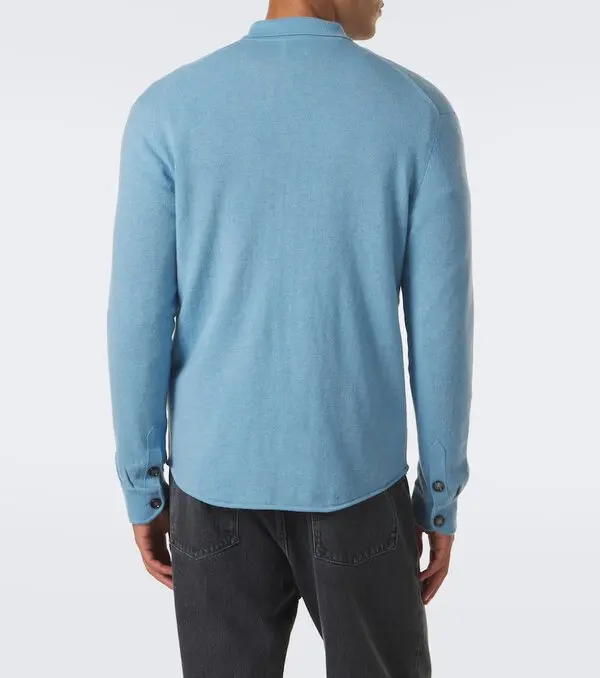 ALLUDE Knitted Wool And Cashmere Shirt