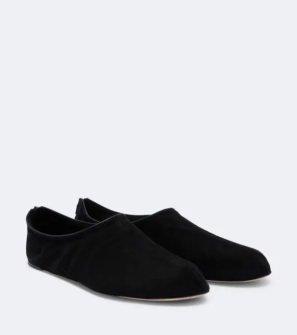 THE ROW Stellene Suede Slip-on Shoes