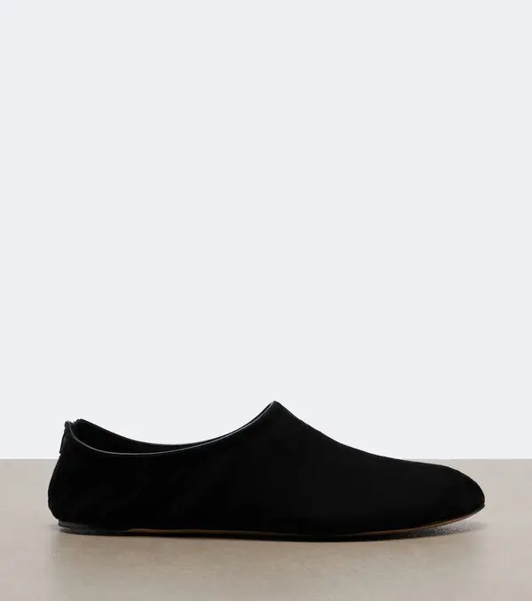 THE ROW Stellene Suede Slip-on Shoes