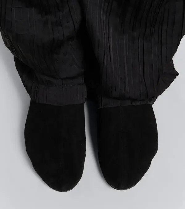 THE ROW Stellene Suede Slip-on Shoes