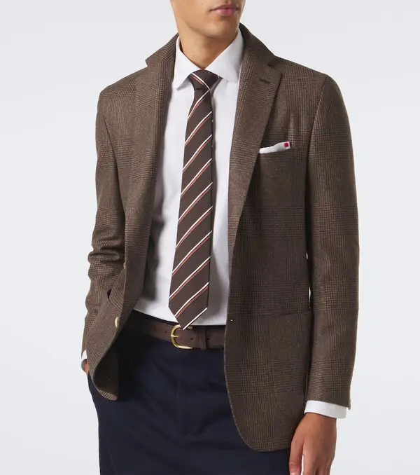 Kiton Striped Silk Tie