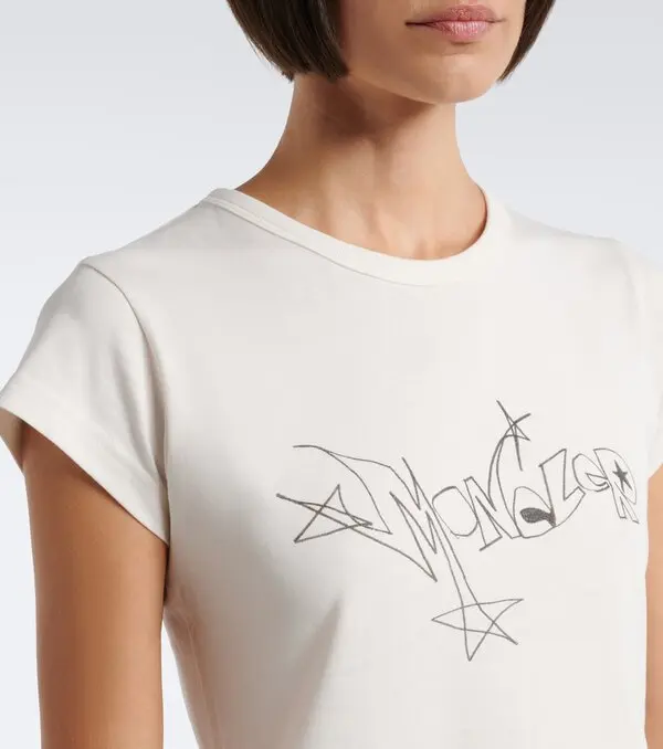 Moncler Printed Cotton Jersey T-shirt