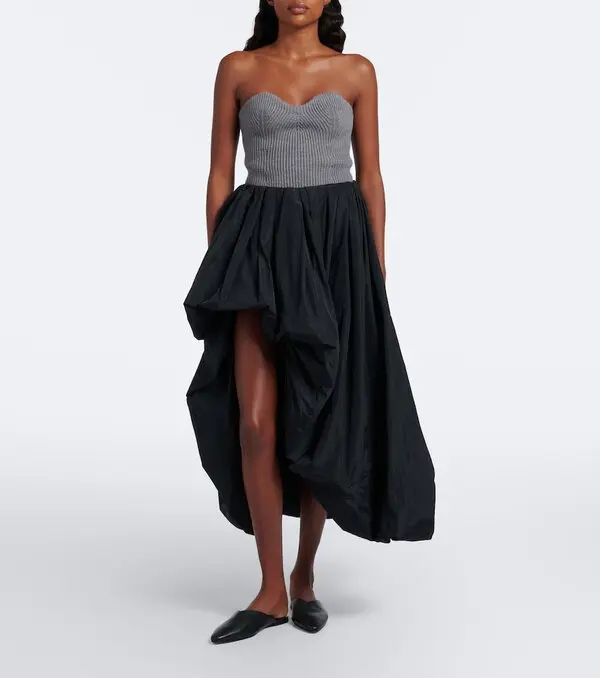JIL SANDER Asymmetric Midi Skirt