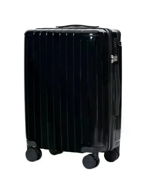 LUFLY Light Grooved-finish Carry-on Suitcase - Black