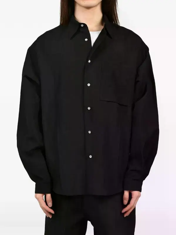 BIBLIOTHERK Patch-pocket Long-sleeve Shirt