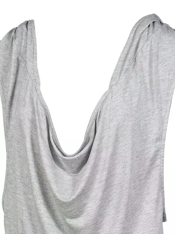 BOHEMSEO Cowl-neck Sleeveless Hoodie