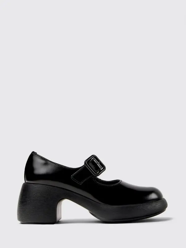 Camper Glossed Mary Jane Court Shoes