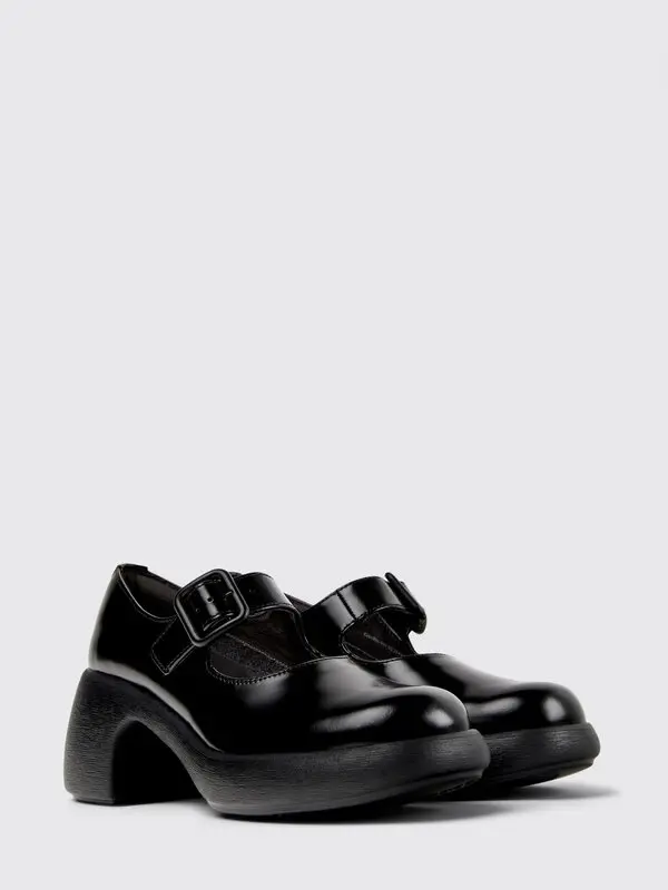 Camper Glossed Mary Jane Court Shoes