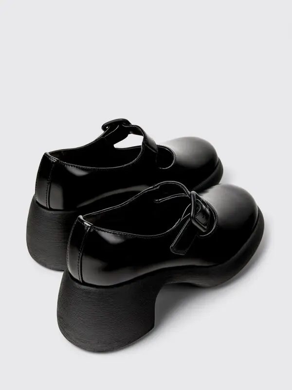 Camper Glossed Mary Jane Court Shoes