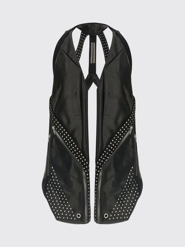 Rick Owens Leather Vest With Glasses