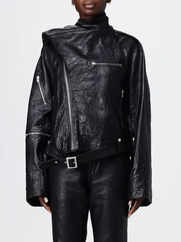 Rick Owens Leather Biker Jacket