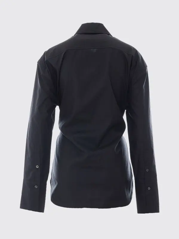 Pinko Long-sleeved Shirt In A Cotton And Lyocell Blend With A Tie-waist Belt