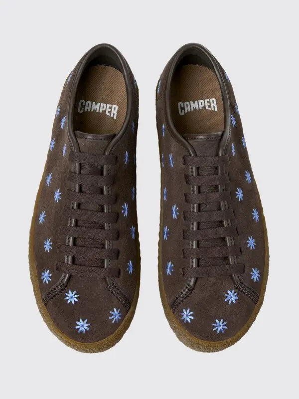 Camper Embroidered Low Top Trainers