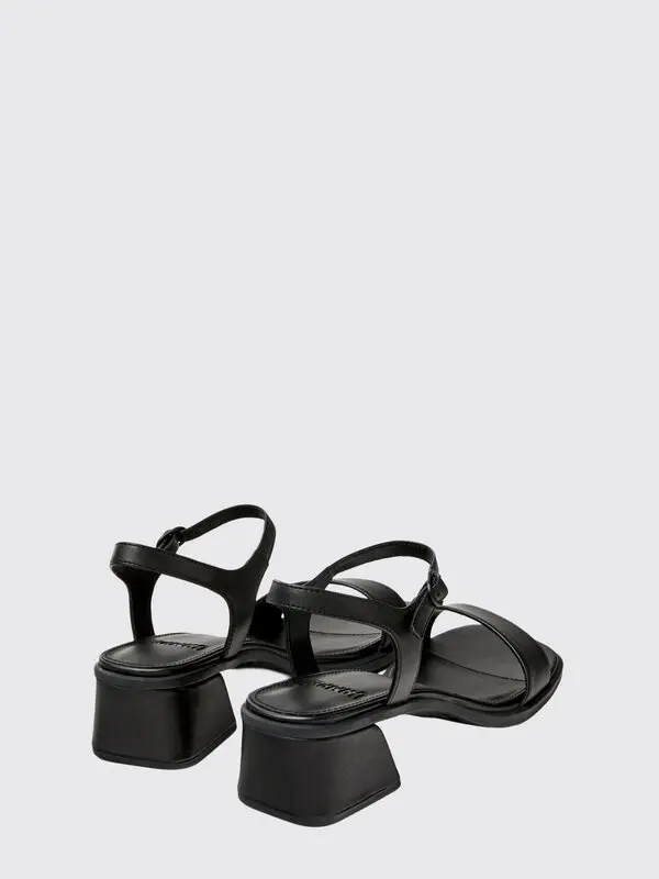 Camper Kora Leather Sandals - Black