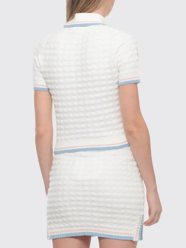 Casablanca Contrast Trim Cotton-blend Knit Polo Shirt