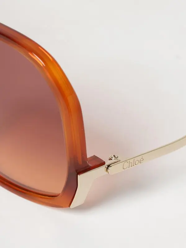 Chloé Cat-eye Butterfly Sunglasses In Acetate With Gradient Lenses - Brown