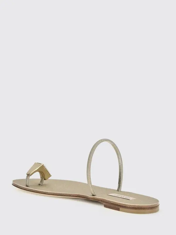 Casadei Soraya Solar Eclipse Lurex Fabric Sandals With Rhinestones