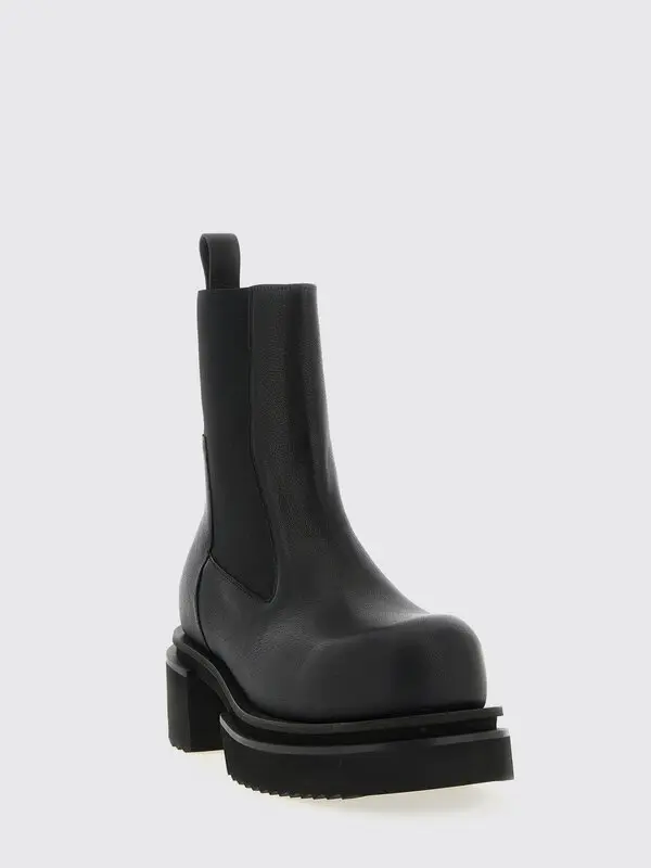 Rick Owens Leather Ankle Boots