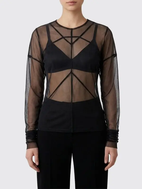 Rick Owens Sheer Nylon Slim Fit Long-sleeved Top