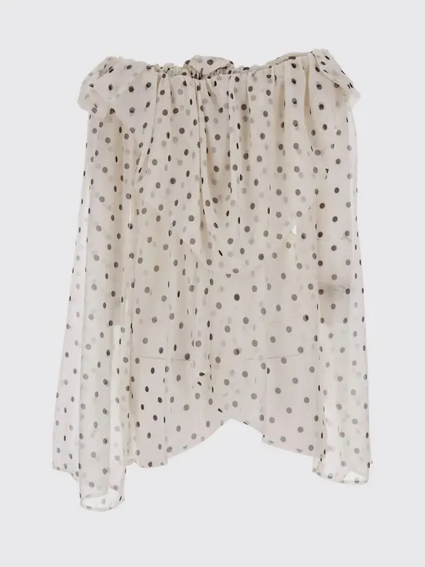 MSGM Polka Dot Off The Shoulder Blouse