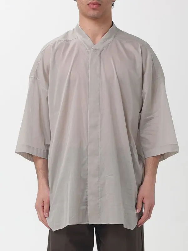 Rick Owens Jumbo Faun Cotton Shirt - Grey