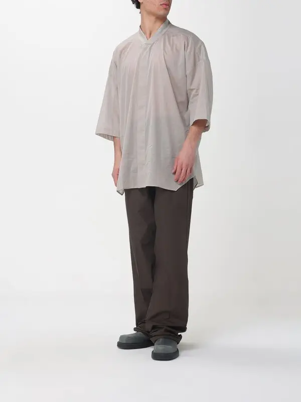 Rick Owens Jumbo Faun Cotton Shirt - Grey