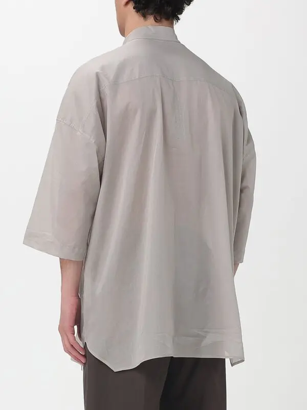 Rick Owens Jumbo Faun Cotton Shirt - Grey