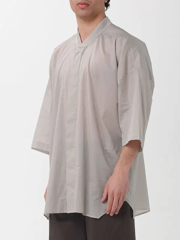 Rick Owens Jumbo Faun Cotton Shirt - Grey