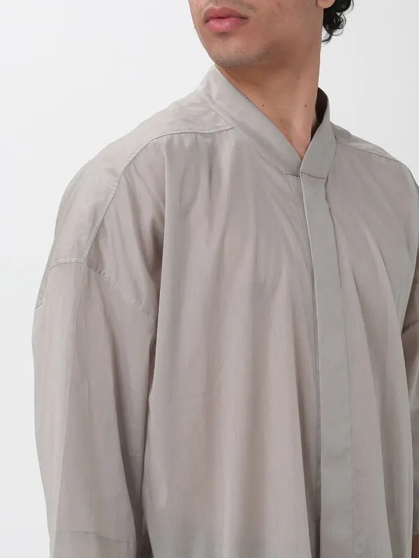 Rick Owens Jumbo Faun Cotton Shirt - Grey