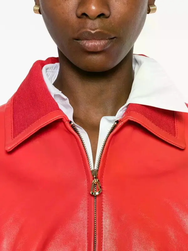 Sandro Buckle-detail Leather Jacket