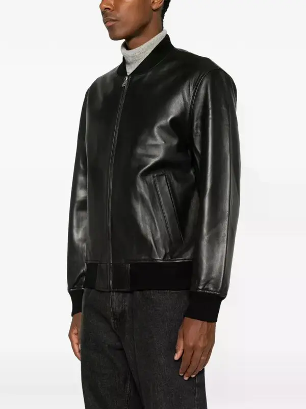Sandro Zip-up Leather Jacket
