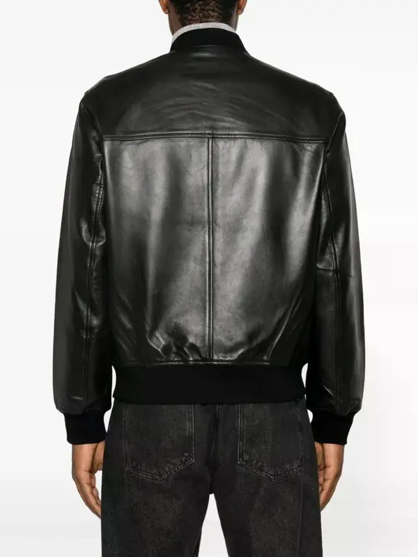 Sandro Zip-up Leather Jacket