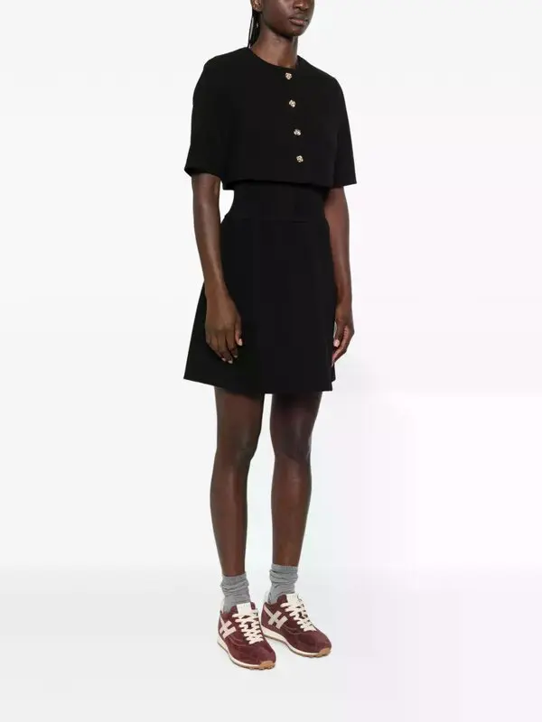 Sandro Button-up Layered Dress
