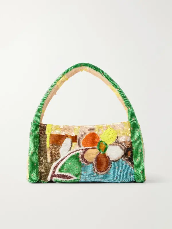 ALEMAIS Limelight Beaded Mini Shoulder Bag