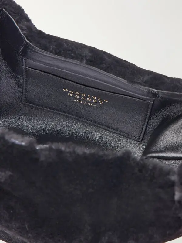 Gabriela Hearst Soft Demi Shearling Clutch