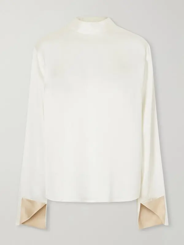 Stella McCartney Tie-detailed Satin Blouse