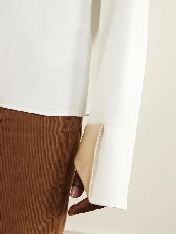 Stella McCartney Tie-detailed Satin Blouse