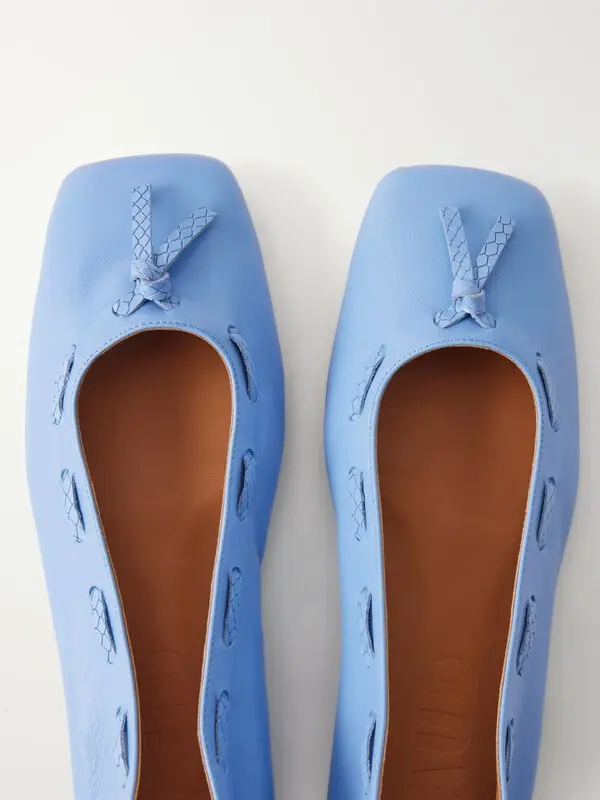 Staud Milo Leather Ballet Flats