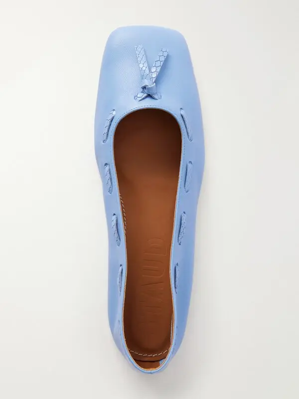 Staud Milo Leather Ballet Flats